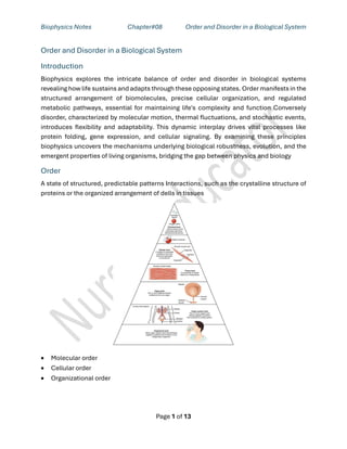 Biophysics Chapter 8 Order and Disorder in Biological System.pdf