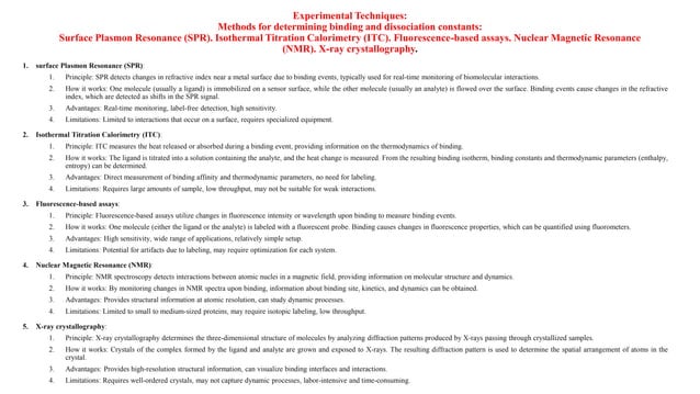 BIOPHYSICS Interactions of molecules in 3-D space-determining binding and.pptx | Chemistry | Science