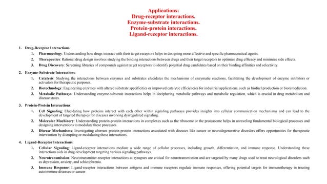 BIOPHYSICS Interactions of molecules in 3-D space-determining binding and.pptx | Chemistry | Science