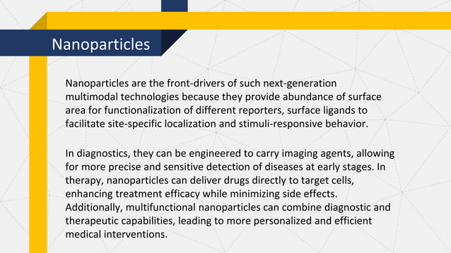 Nanoparticles in diagnostics and therapy | PPTX