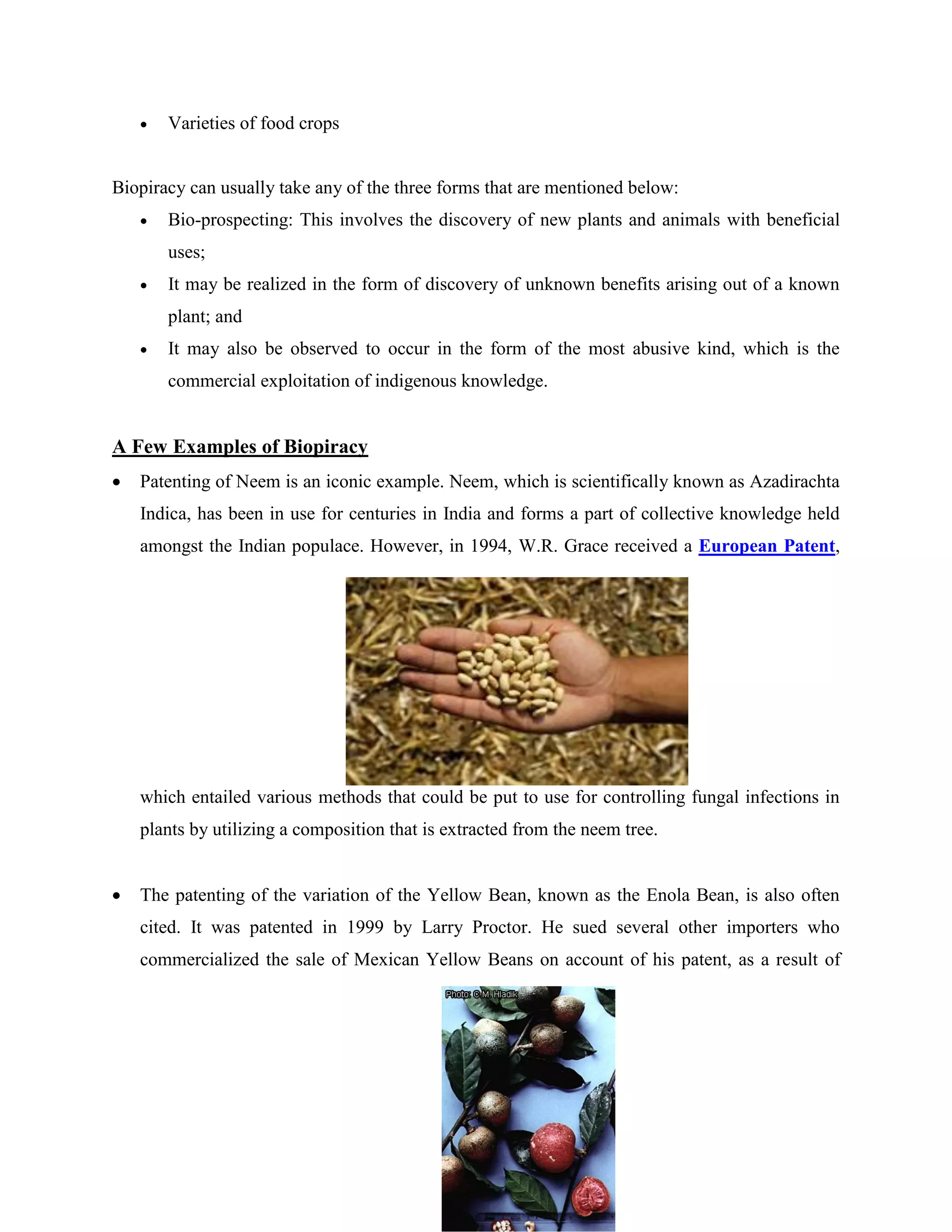 Biopiracy a trespass against indigenous lives | PDF