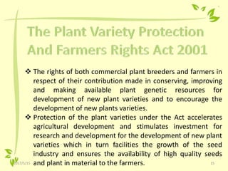 Bio piracy and bio prospecting farmers rights and plant breeder rights ...