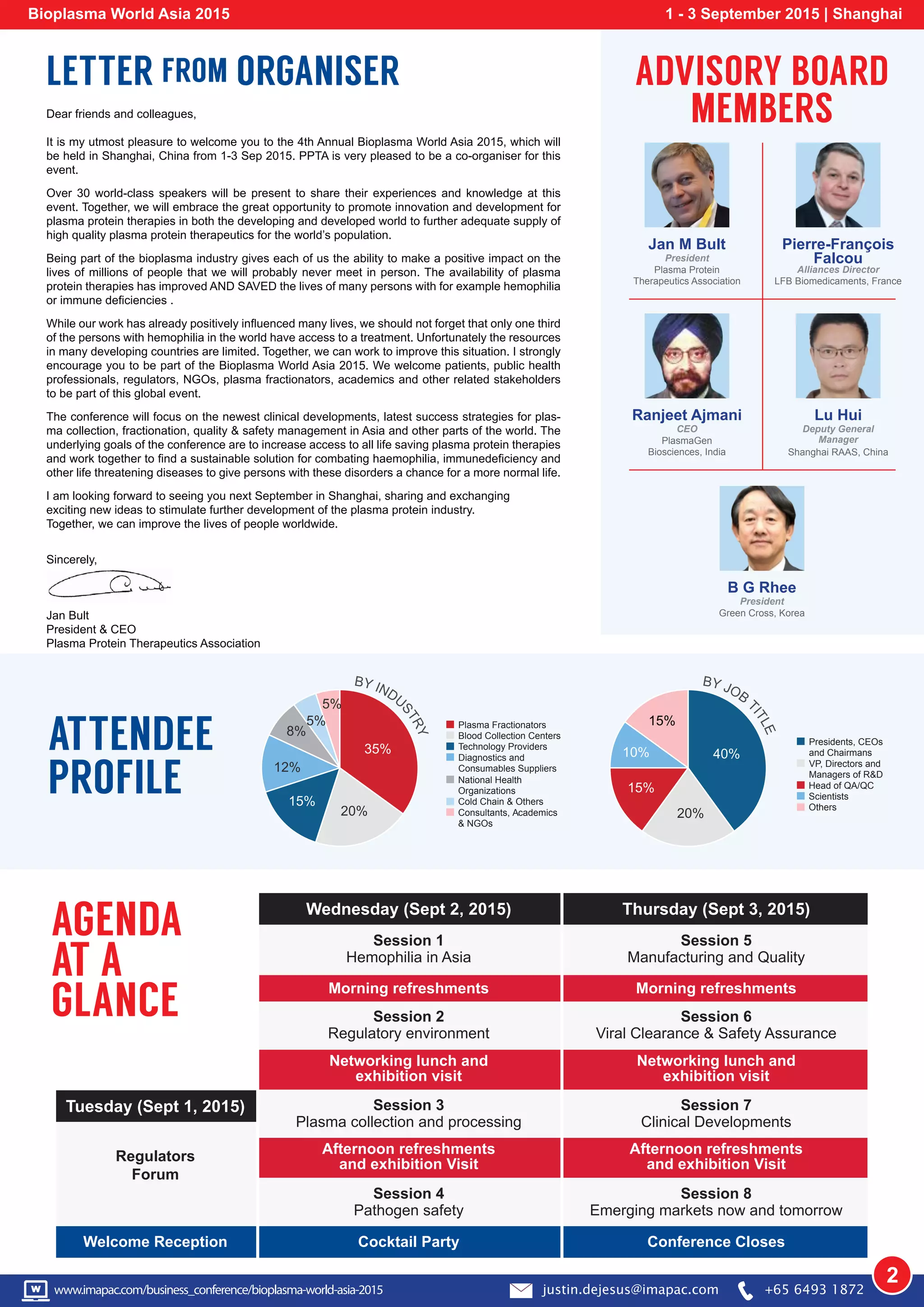 BioPlasma World Asia 2015 | PDF