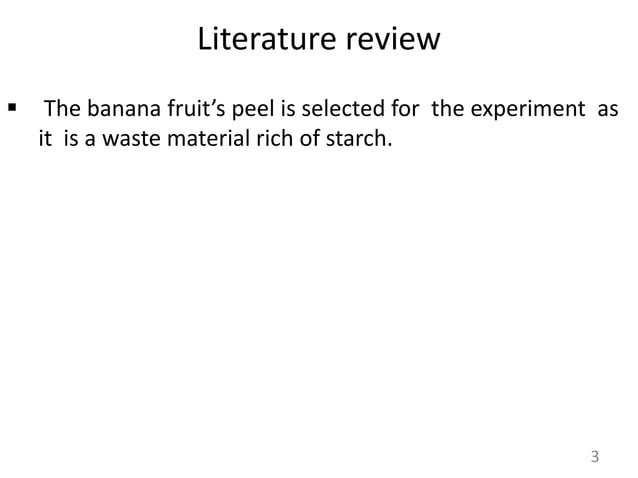 Bioplastic from banana peels | PPTX