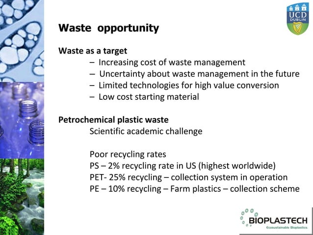 Converting waste to a high value biodegradable plastic) | PPT