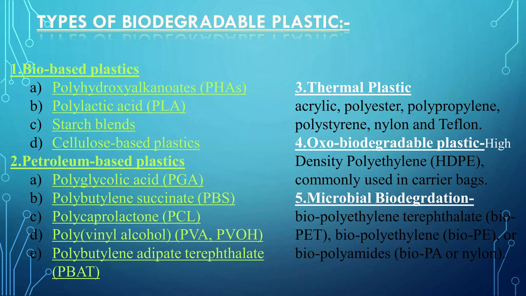 bioplastic bioplastic | PDF