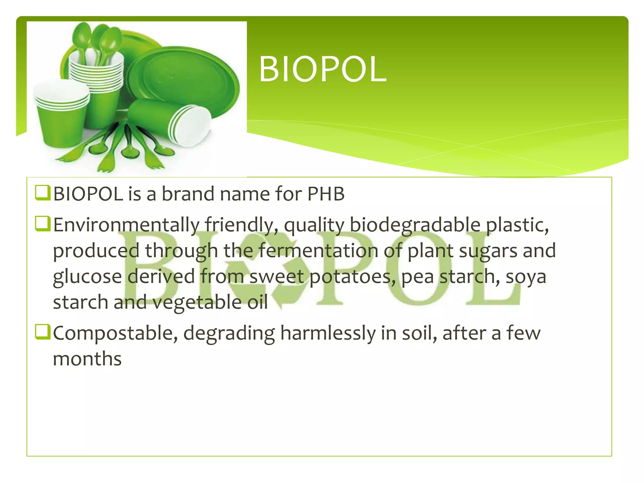 Bioplastics | PPTX
