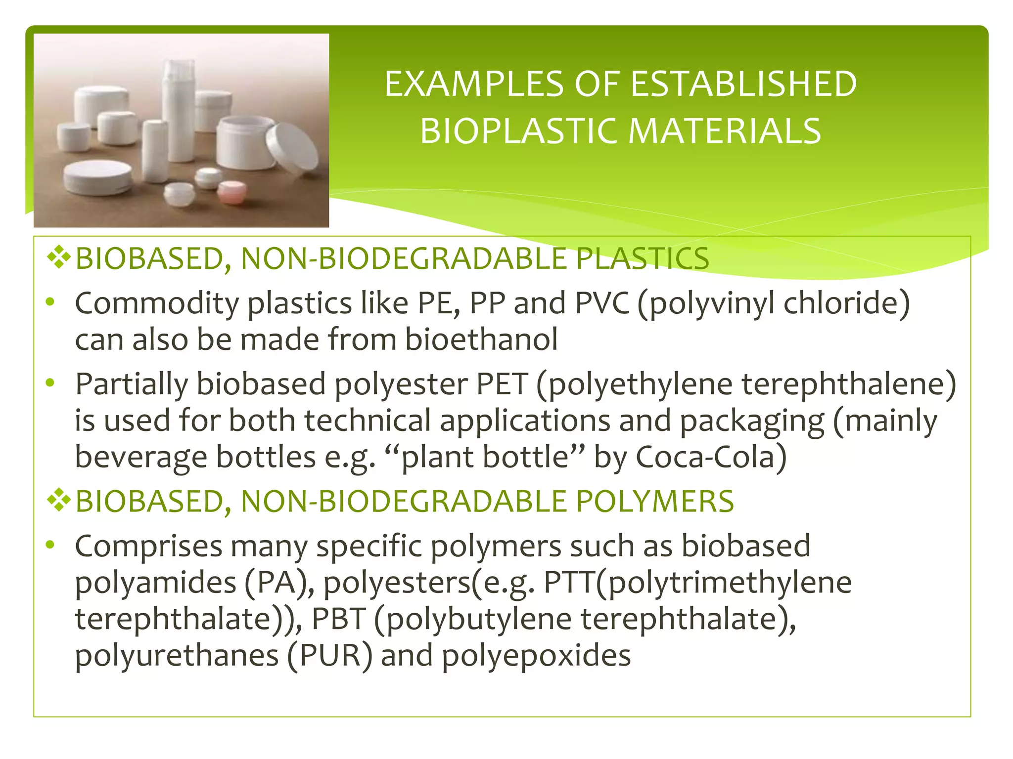 Bioplastics | PPTX