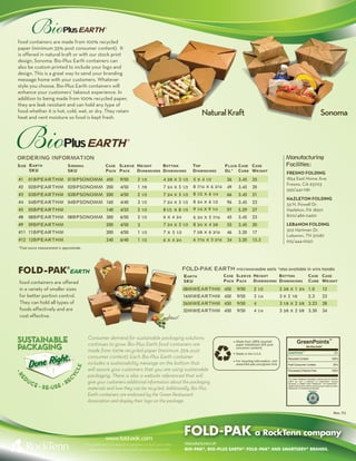 Bio-Plus Earth by Fold-Pak | PDF