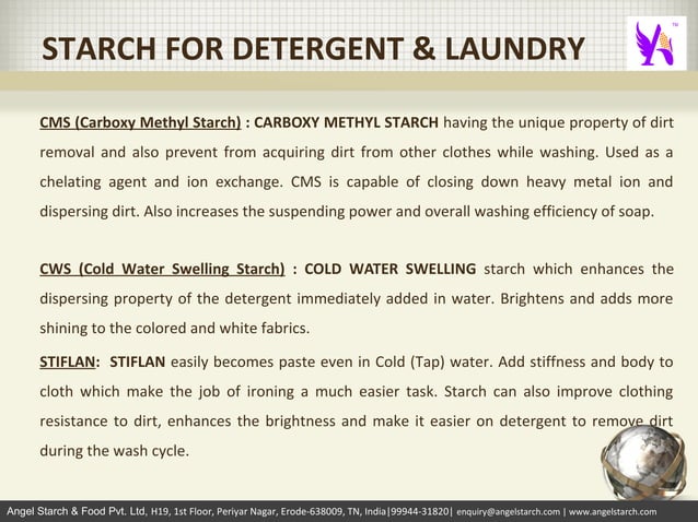 Angel Starch-Biopolimer Starch Products | PPT