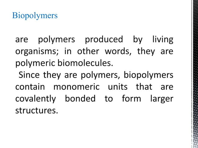 Biopolymer | PPTX