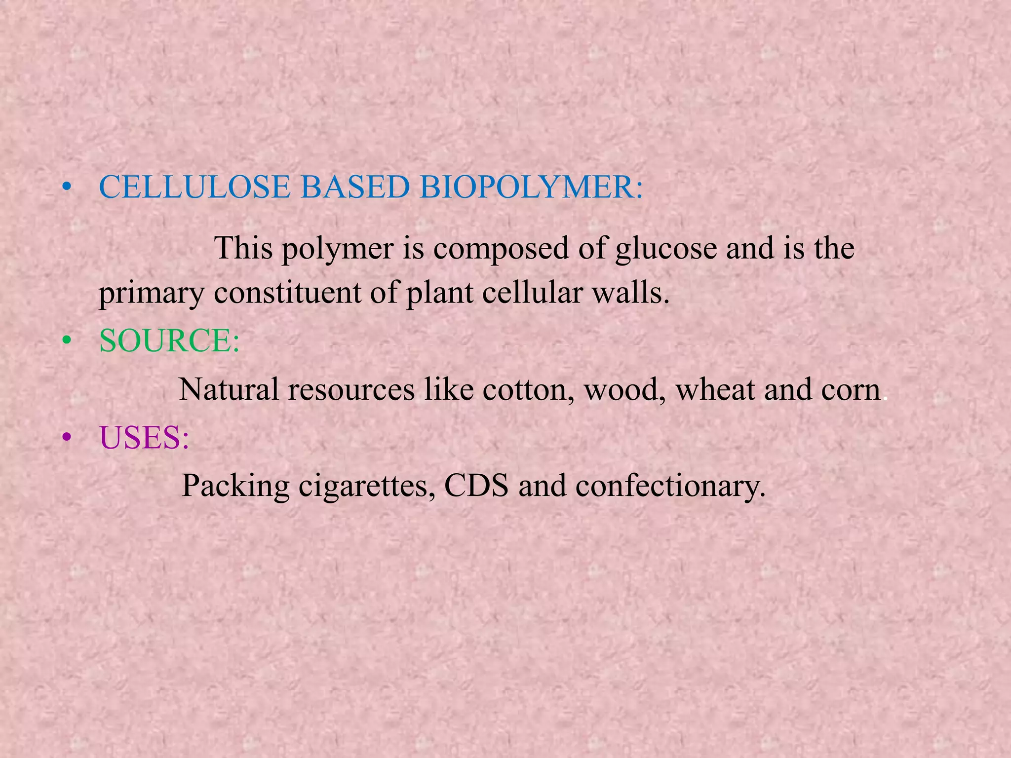 Biopolymer | PPTX
