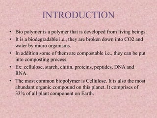 Biopolymer | PPTX