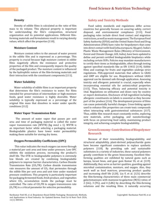 Biopolymer-Based Edible Packaging- Biomaterials, Methods, and ...