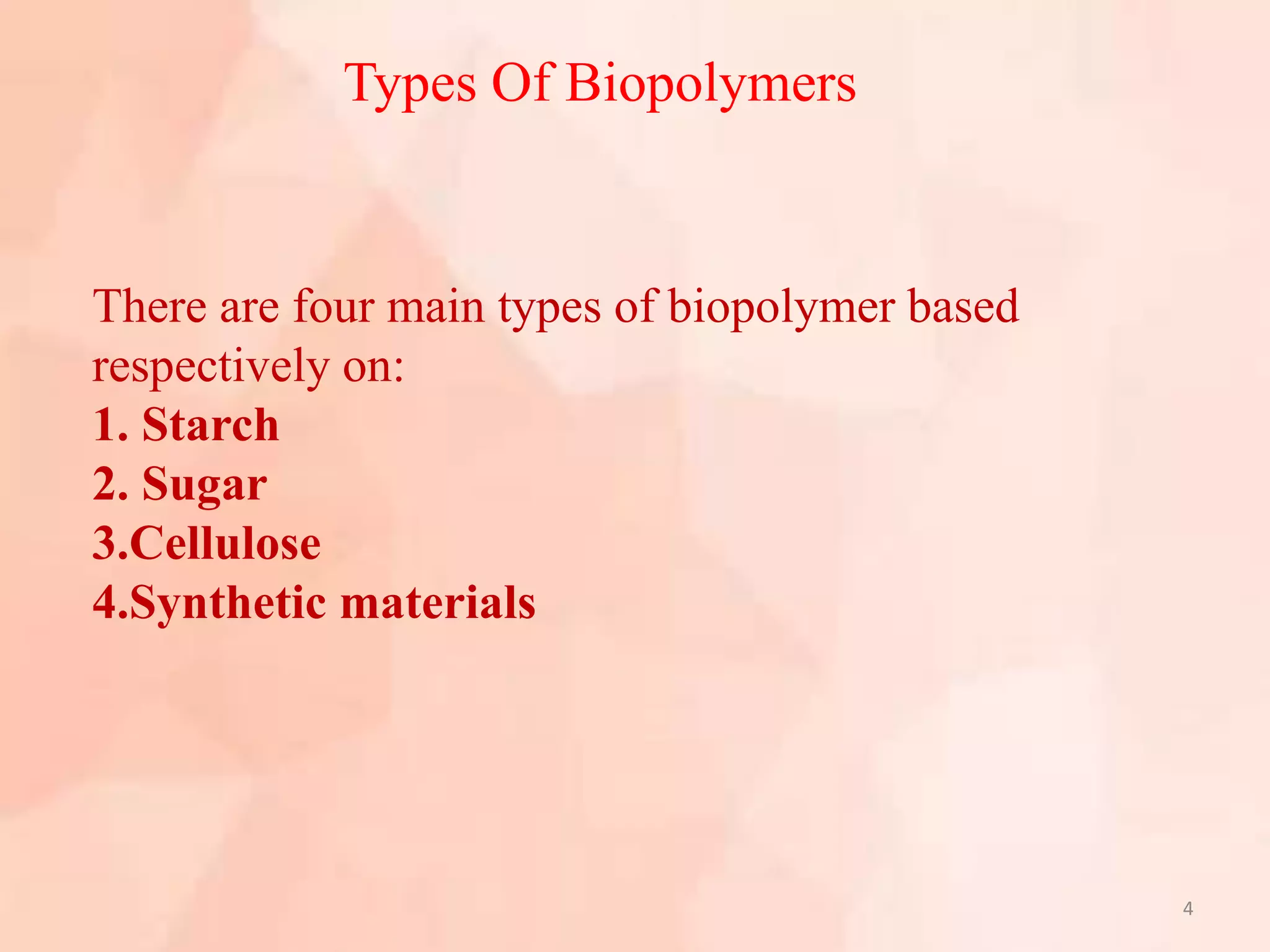 Biopolymers | PPTX