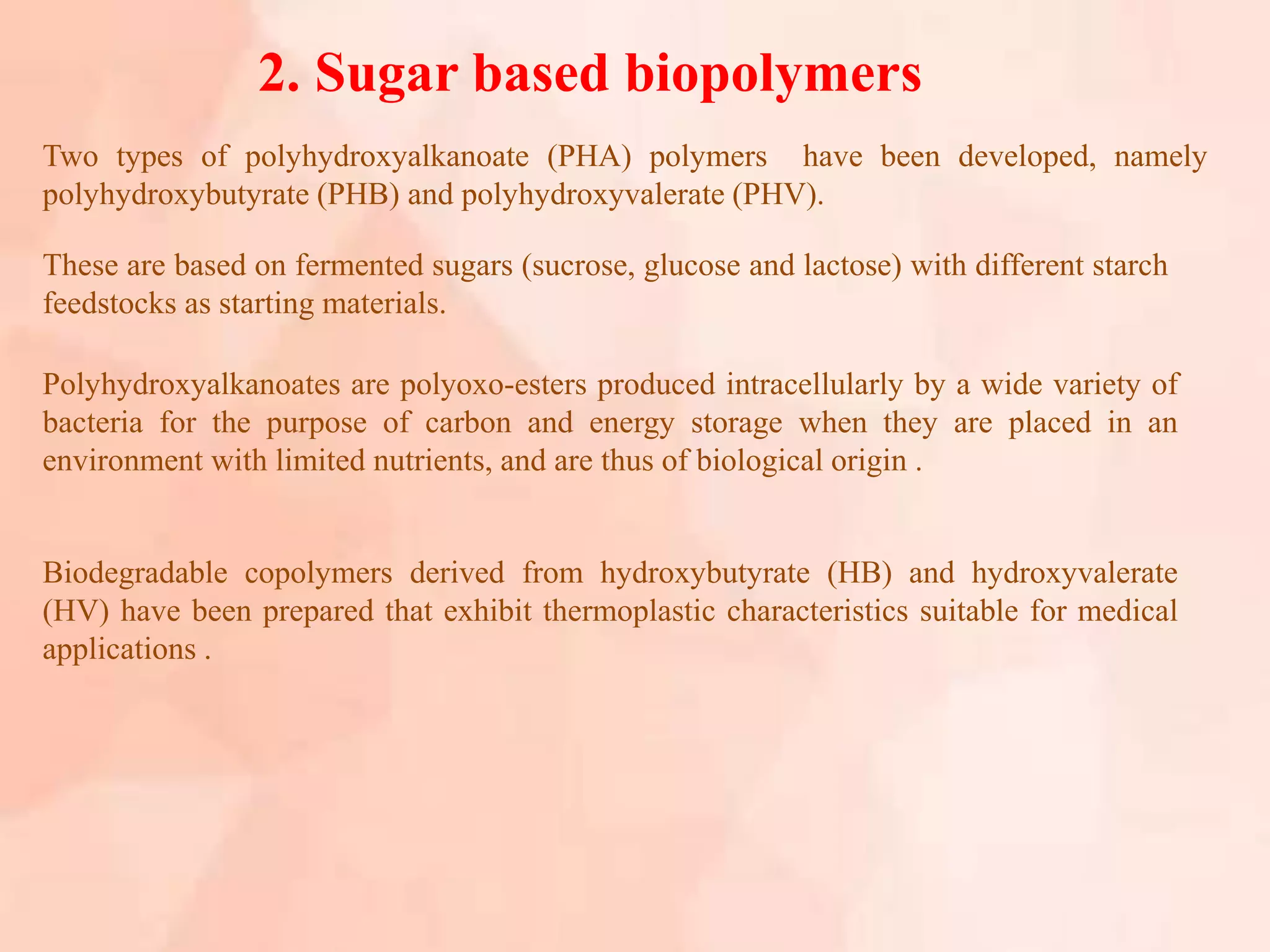 Biopolymers | PPTX