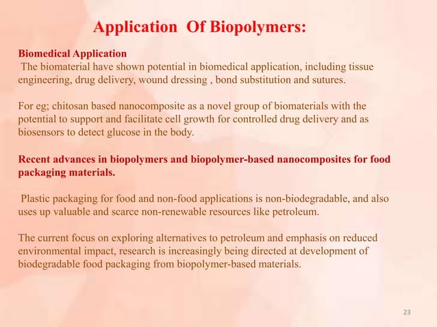 Biopolymers | PPTX