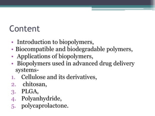Biopolymers | PPTX