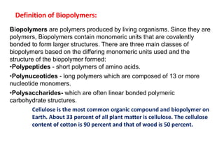 Biopolymers | PPTX