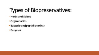 Bio Polymers And Bio Preservatives Production | PPT