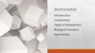 Bio Polymers And Bio Preservatives Production | PPT