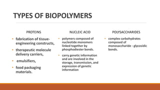 Bio Polymers And Bio Preservatives Production | PPT