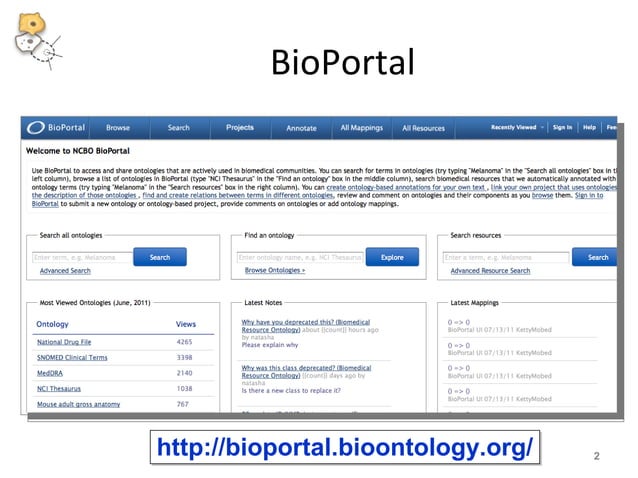 BioPortal: ontologies and integrated data resources | PPT