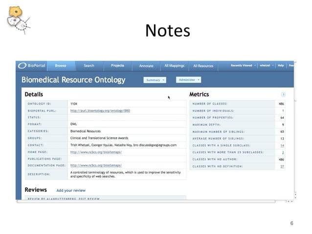 BioPortal: ontologies and integrated data resources | PPT