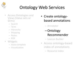 Ontology Web services for Semantic Applications | PPT