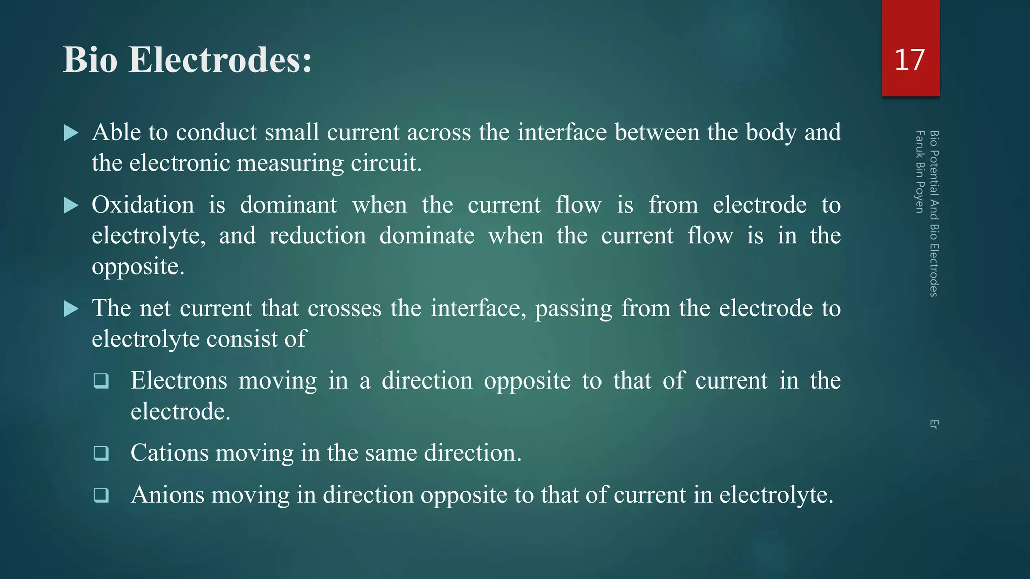 Bio Potential and Bio Electrodes | PDF