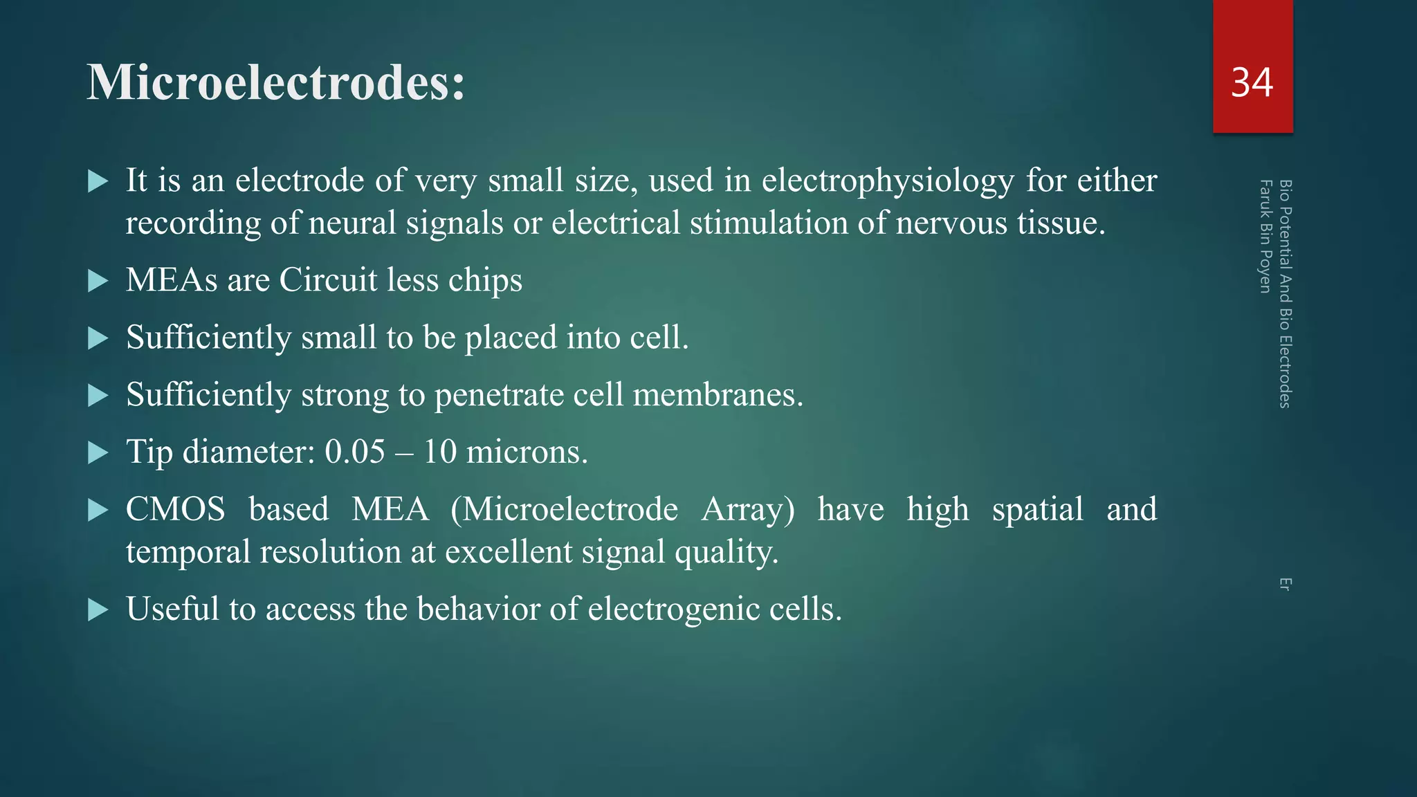 Bio Potential and Bio Electrodes | PDF