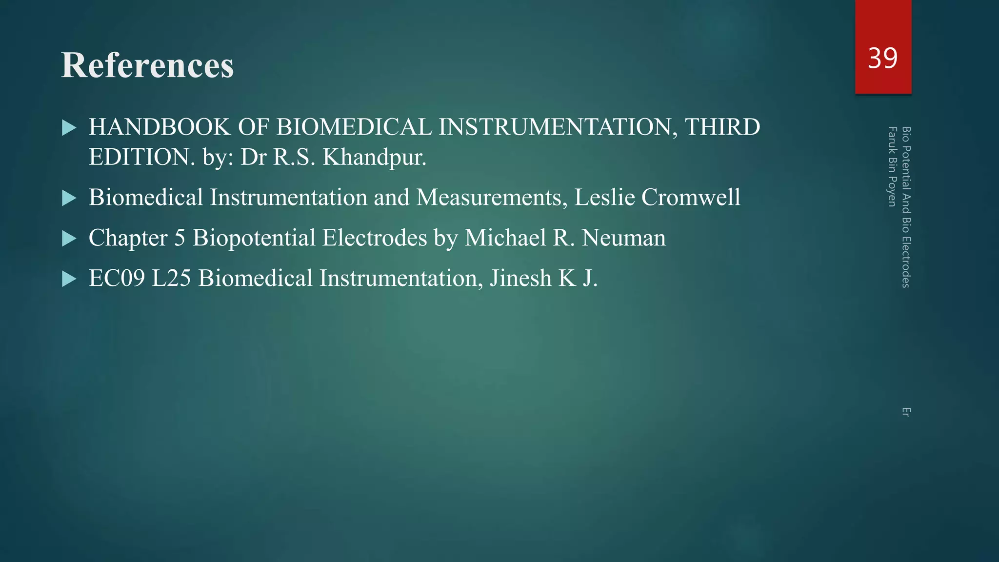 Bio Potential and Bio Electrodes | PDF