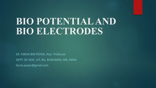 Bio Potential and Bio Electrodes | PDF