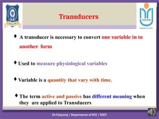 bio potential electrodes in biomedical instrumentation | PPTX