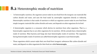 Nutrition in animals | PPTX