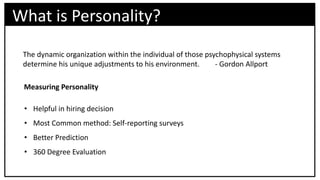 Personality Framework | PPT