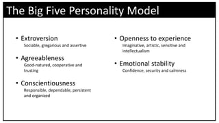 Personality Framework | PPT