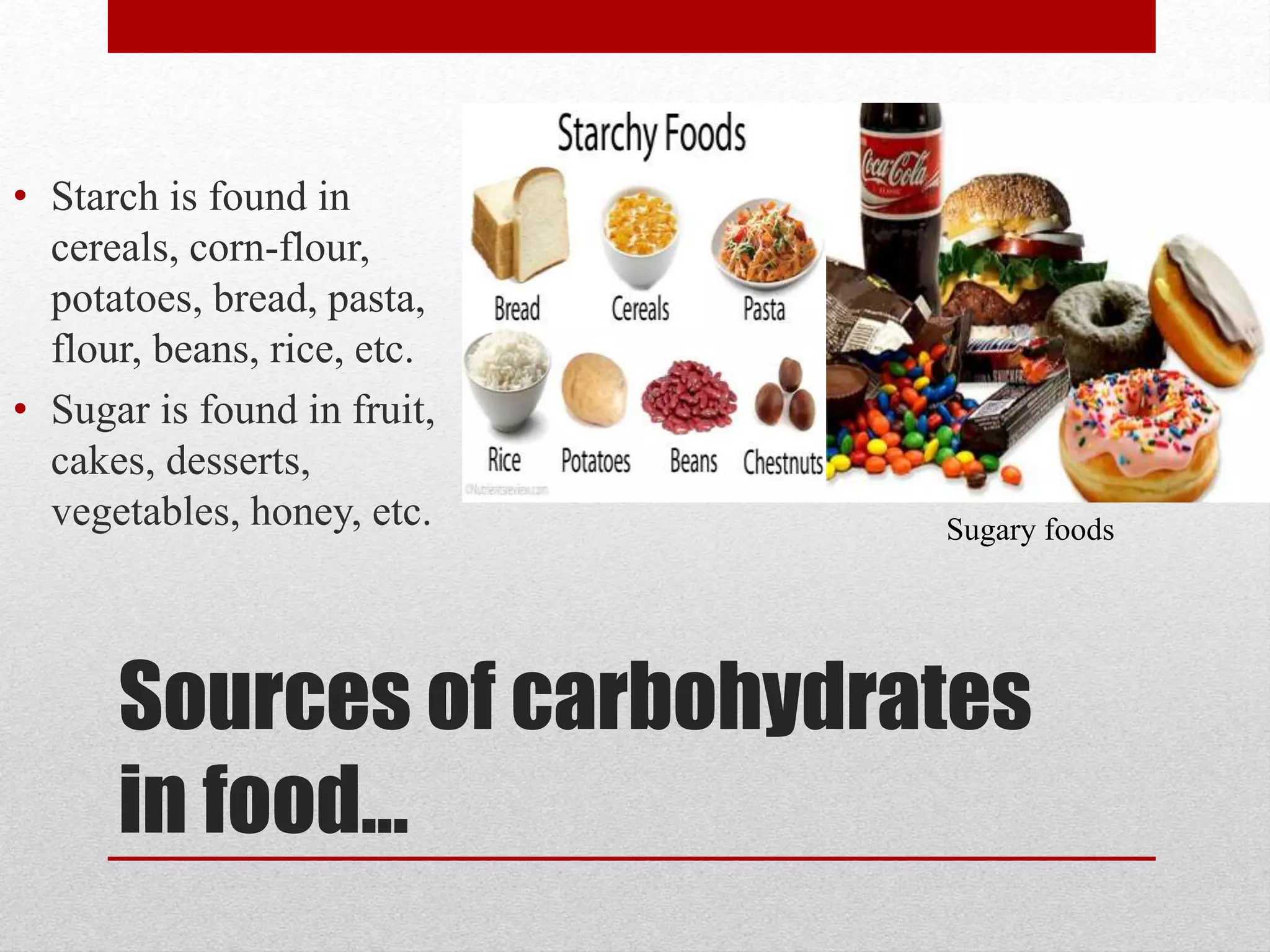 Carbohydrates (Carbs) - GCSE Biology | PPTX