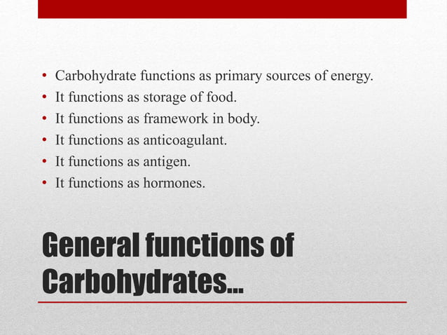 Carbohydrates (Carbs) - GCSE Biology | PPTX | Endocrine and Metabolic ...