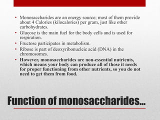 Carbohydrates (Carbs) - GCSE Biology | PPTX