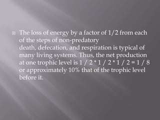 efficency of trophic levels | PPTX