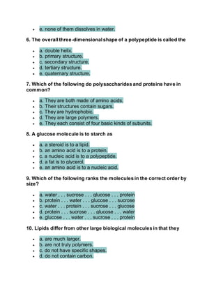 Bio practise questions unit_1_module_1 | DOCX