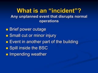 Biopreparedeness and Incident Response | PPT