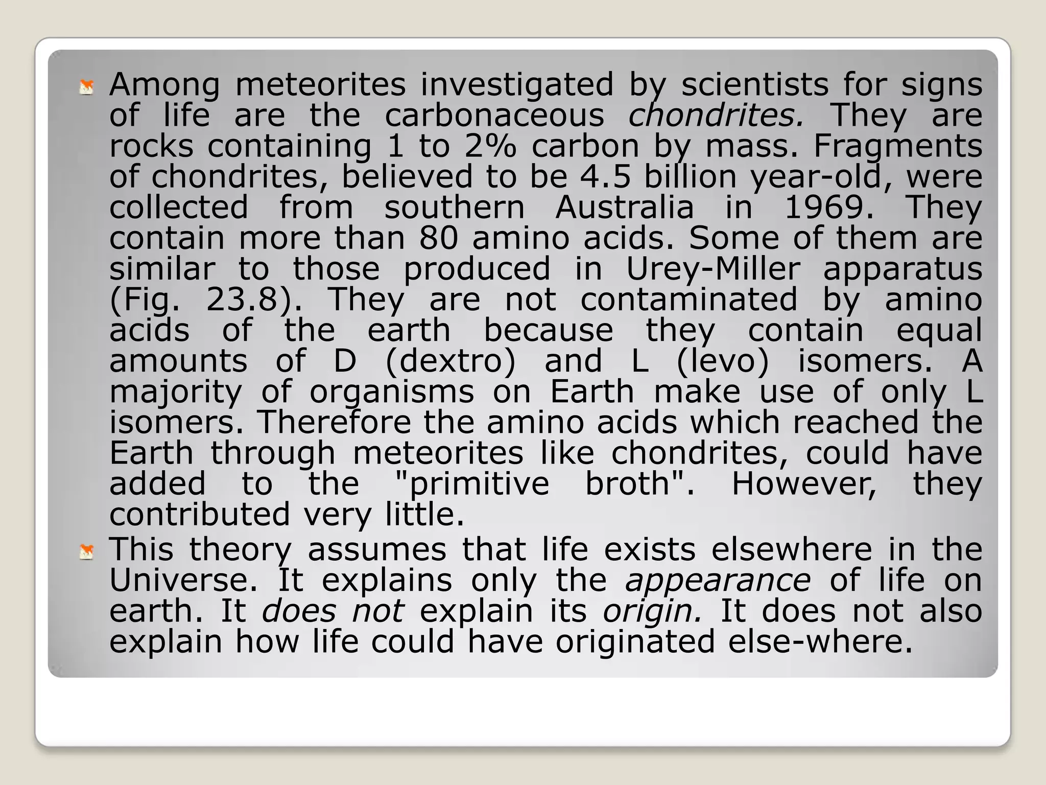 cosmozoic theory | PPTX