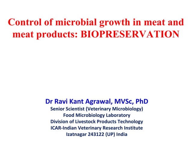 Biopreservation | PPT