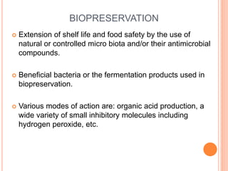 Biopreservation | PPTX
