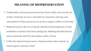 Biopreservation against food spoilage.pptx