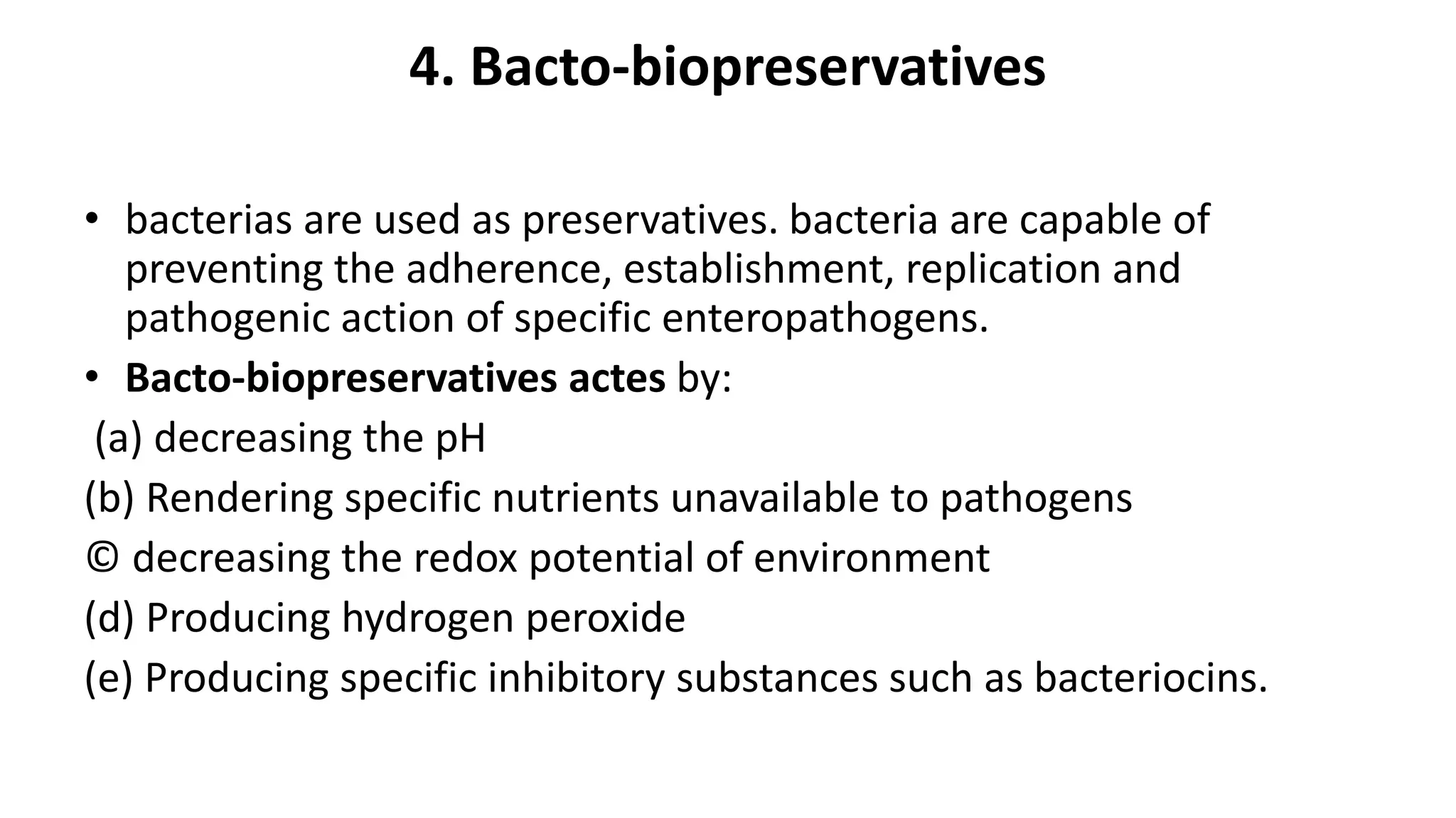 Biopreservatives | PPTX