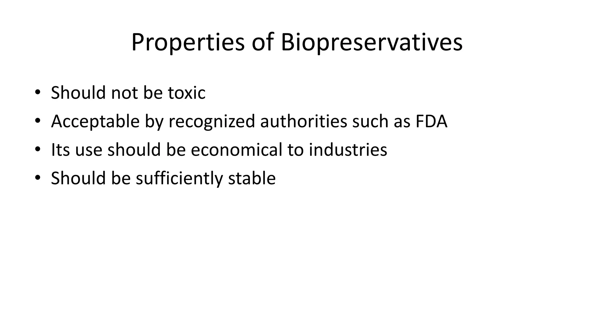 Biopreservatives | PPTX