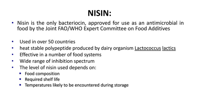 Biopreservatives | PPTX | Chemistry | Science